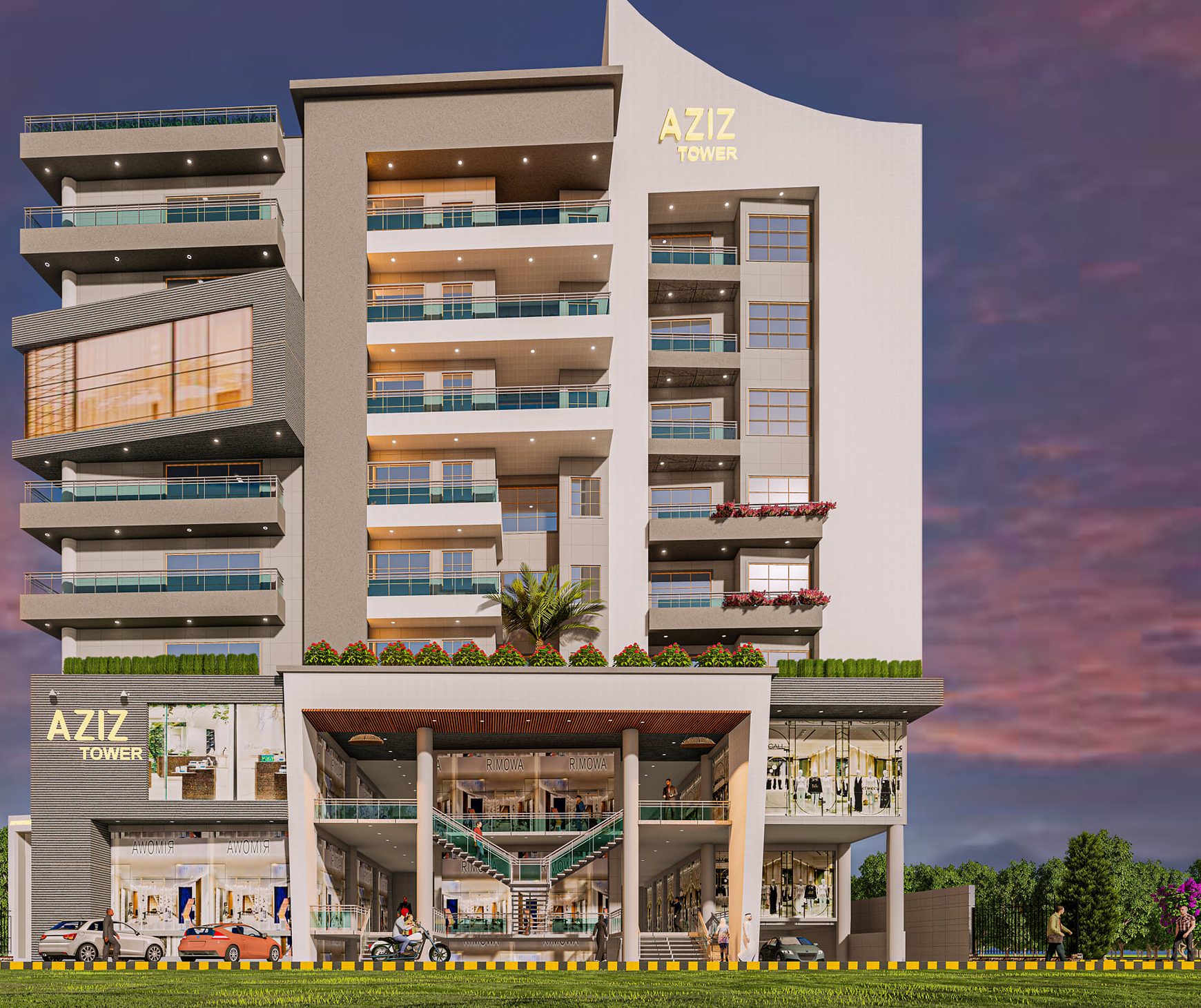 Aziz Tower Peshawar - Location, Shops, Flats, Payment Plan 2024 - Towers.pk